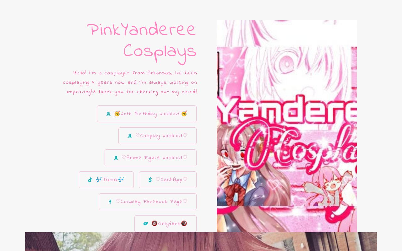 🌸PinkYanderee's Carrd🌸